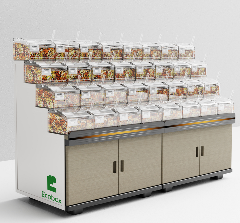 ECOBOX Display Stand - Enhance Supermarket Bulk Food Display