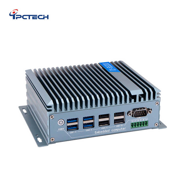 ISO 9001 Embedded Industrial Box Pc Fanless Design Conduction Heat ...