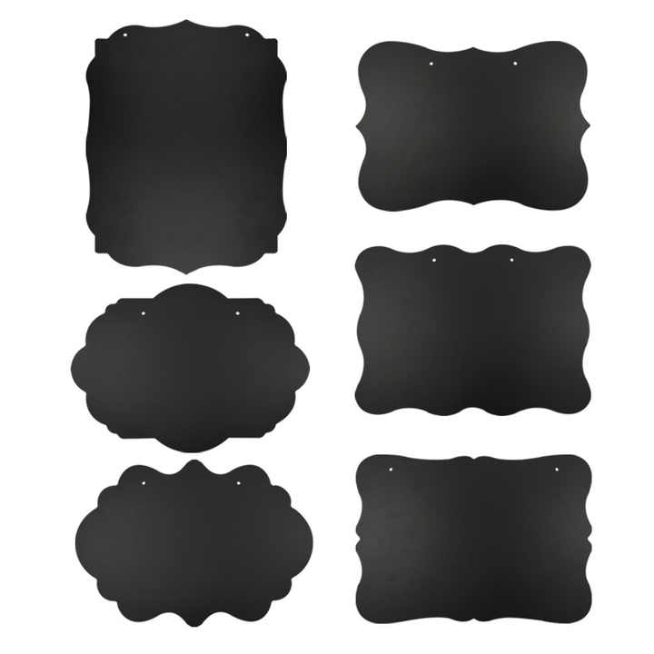 Small Mini Double-sided Hanging Black Board Chalkboard Menu Board for ...