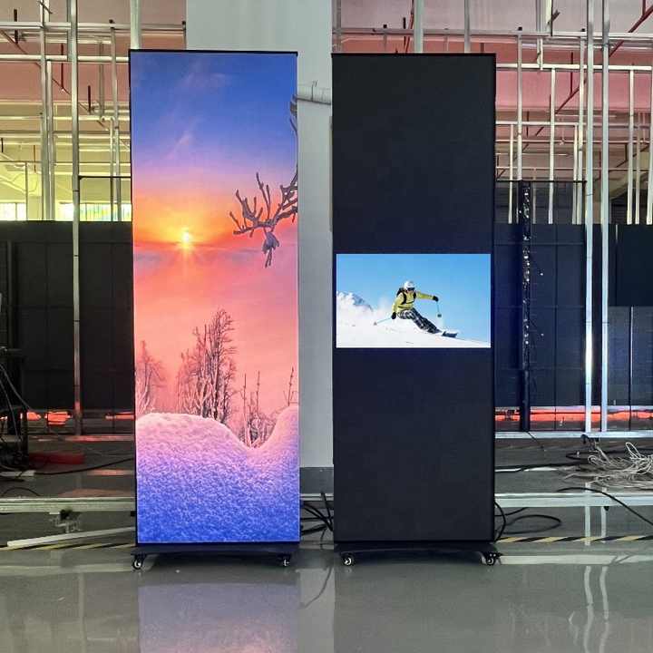 4K P2.5 LED Poster Display - Intelligent Split Screen Advertising