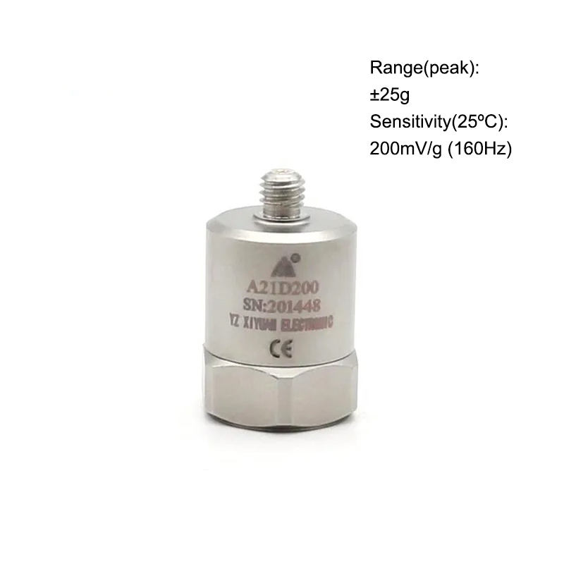 IEPE Vibration Sensor Accelerometer with 5V Output 0.5-5kHz Frequency ...