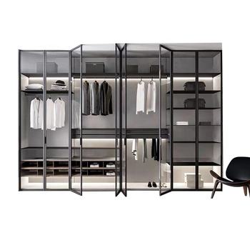 Aluminum Frame Glass Shelf Coveregirlswer Wardrobe Glass ...