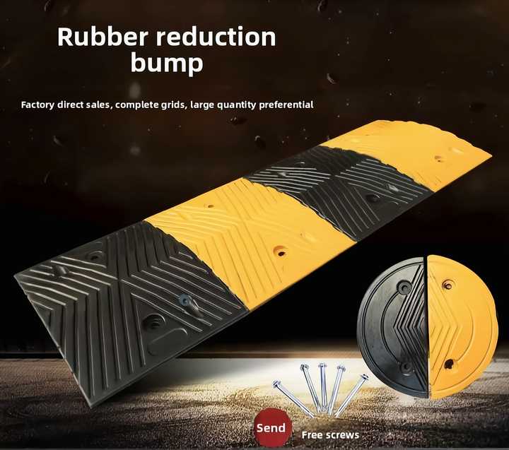 Solid Cast Steel Speed Humps Heavy Truck Pressure-Resistant Load ...