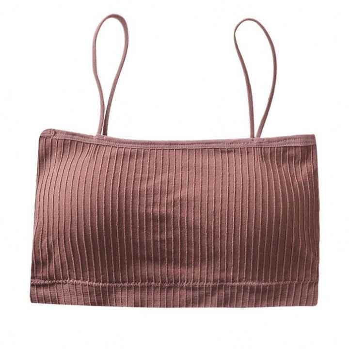 Women Tank Crop Top Seamless Camisole Teenage Crop Top Student Girls ...
