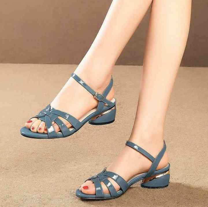 Summer New Thick Heels Women's Shoes With Open Toe Casual and ...