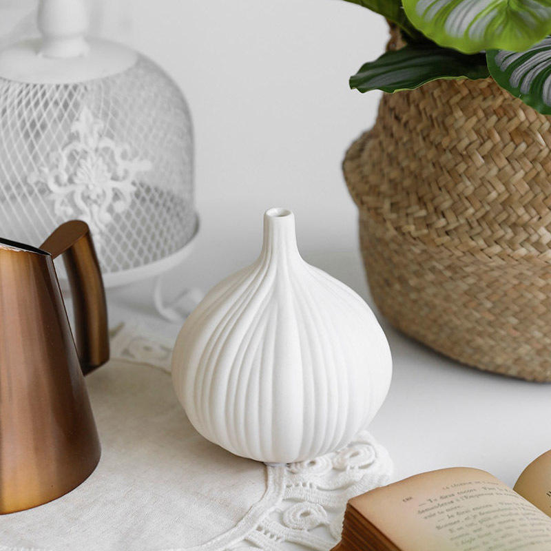 Ceramic Garlic-Shaped Vase Home & Hotel Decoration Modern Nordic Simple ...