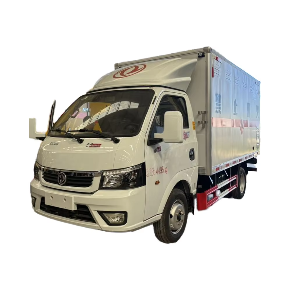 Dongfeng Safe Durable Explosion-Proof Diesel Box Truck Chemical ...
