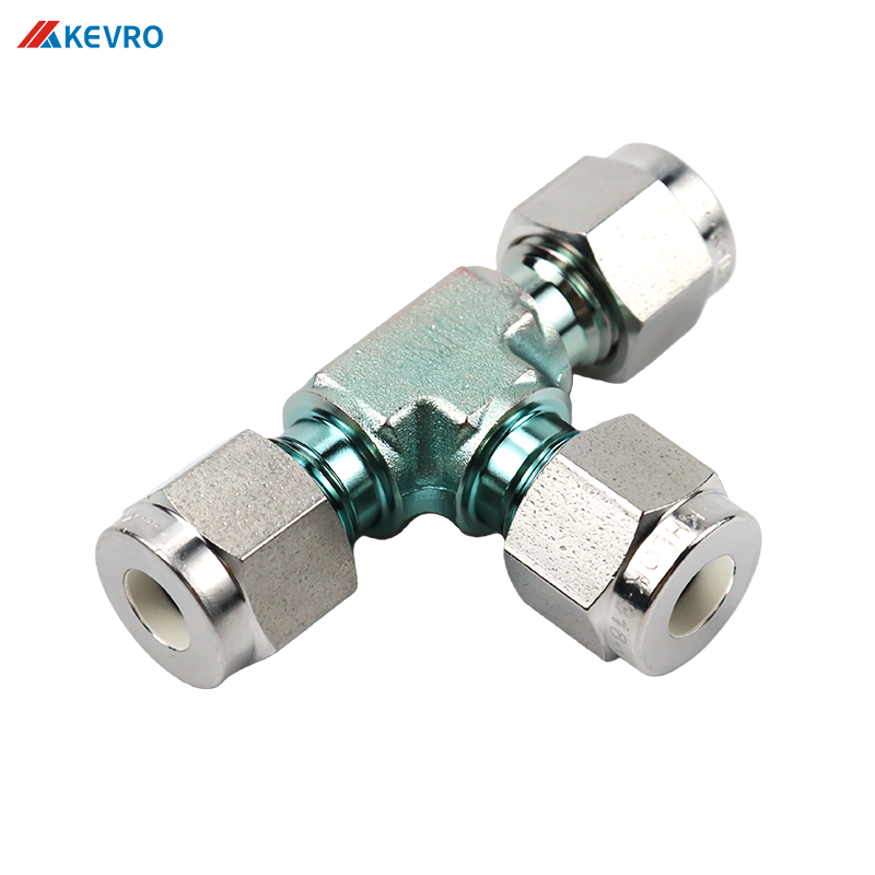 Passivated 316L Stainless Steel T Type Tube Fitting for Analytical ...