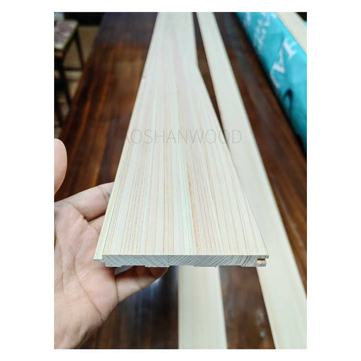 Modern Design Cypress Hinoki Wall Panels 10x100x2400mm 3600mm From ...