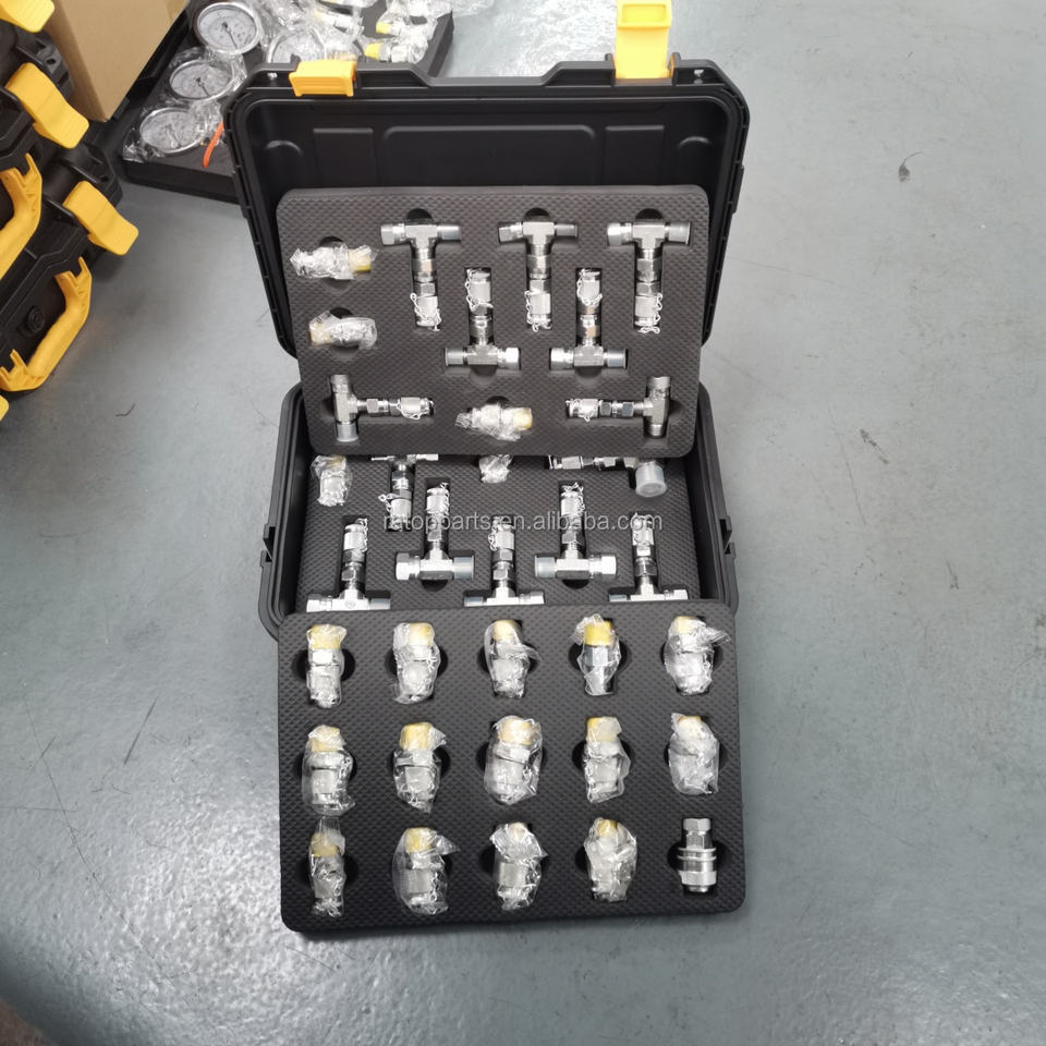 Hydraulic Pressure Test Tee Kit HYDRAULIC T-SUIT CASES for Excavators ...