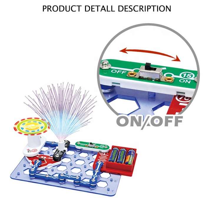 DIY toys electronic LED lighting blocks STEM science exploration kits ...