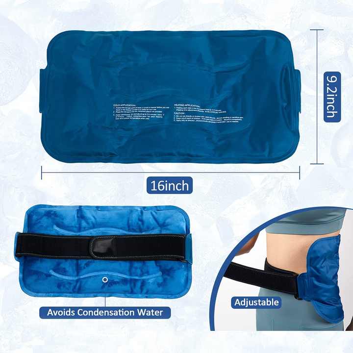 Lower Back Dual-side Hot & Cold Packs,Flexible 360° Coverage Ice Pack ...