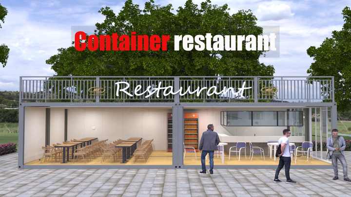 Container Restaurant with Kitchen - Modular Living Solutions