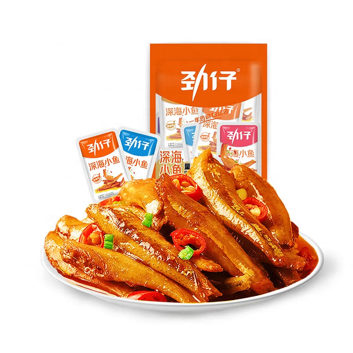 Jinzai Instant Snack - Spicy Dried Fish in Small Packets