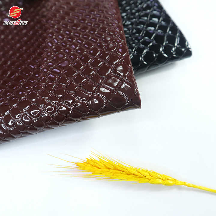 High Quality Eco Friendly PU Synthetic Polyester Faux Skin Leather ...