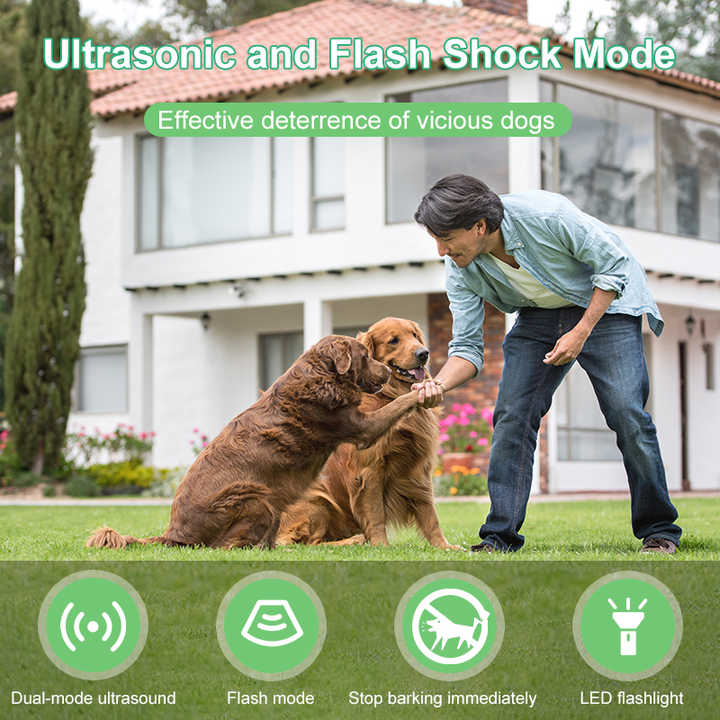 Upgraded Ultrasonic Outdoor Indoor Wireless Rechargeable Pet Training ...