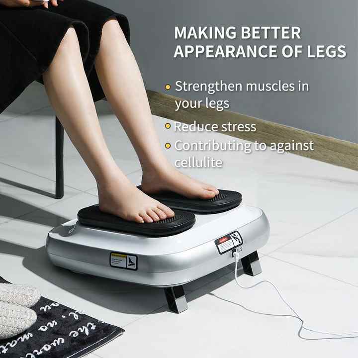 Wellshow Sport Leg Vibration Plate Foot Exercise Platform Machine ...