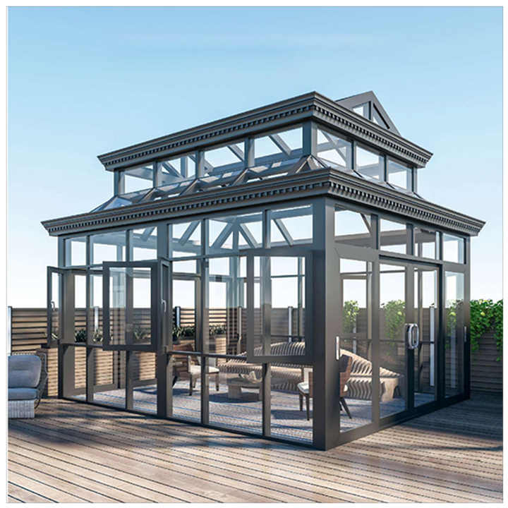 Modern French Design Free Standing Sunroom - EVERBRIGHT