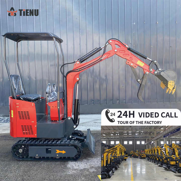 Swing Boom Mini Excavator 1.2ton Diesel EPA EURO5 1Ton Micro Hydraulic ...