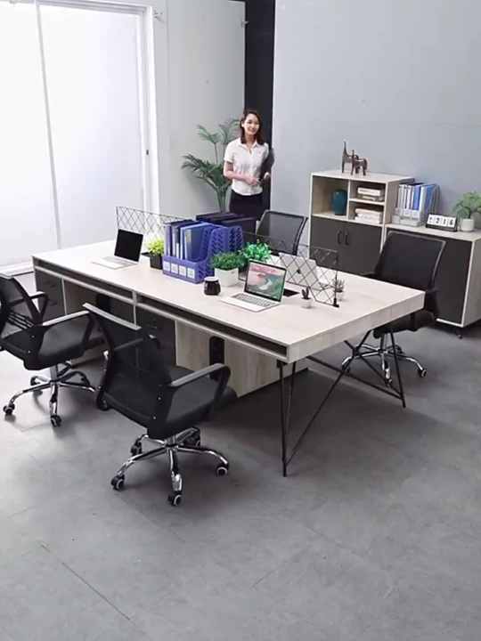 Modern Simple Design Office Furniture MDF High Quality Board Staff Desk ...