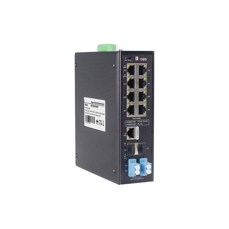 L2+ Managed Bypass 8*10/100/1000M RJ45 Ports + 2*100/1000M Uplink SFP ...