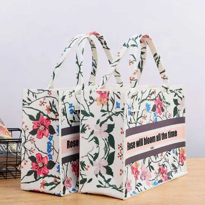 Custom Eco-Friendly Luxury Handbags for Women Reusable Washable Storage ...