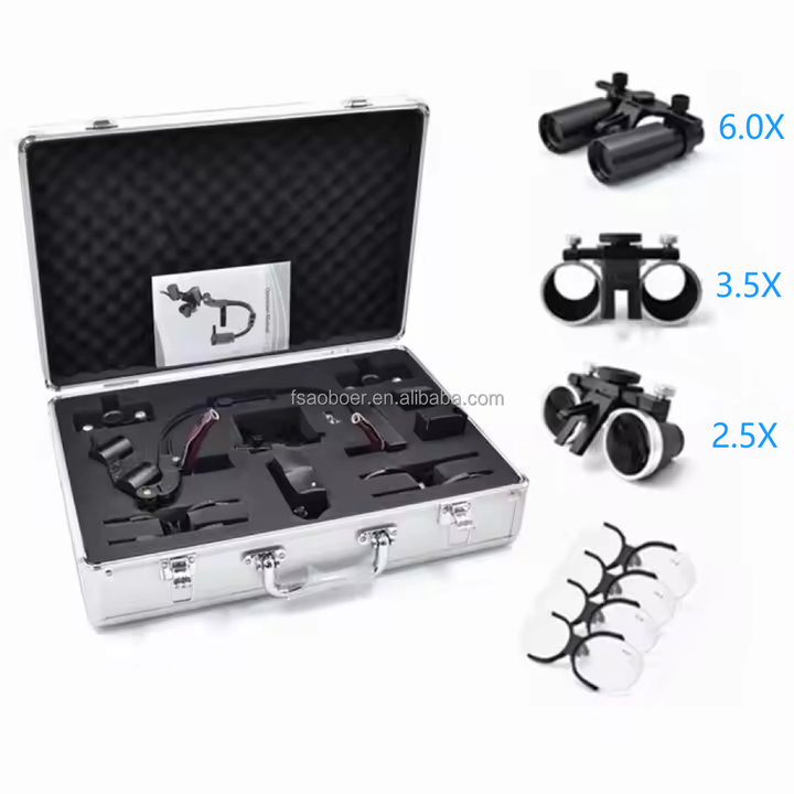 High Quality 2.5X/3.5X/6.0X Complete Set of Medical Magnifiers Wireless ...