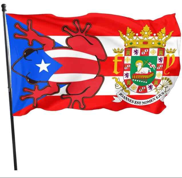 Puerto Rico Rana Flags 3x5 Ft Home Outdoor Indoor Garden Home ...
