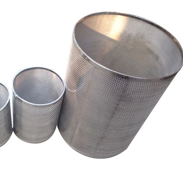 Y Strainer Screen with One Layer of Perforated Mesh and One Layer of ...