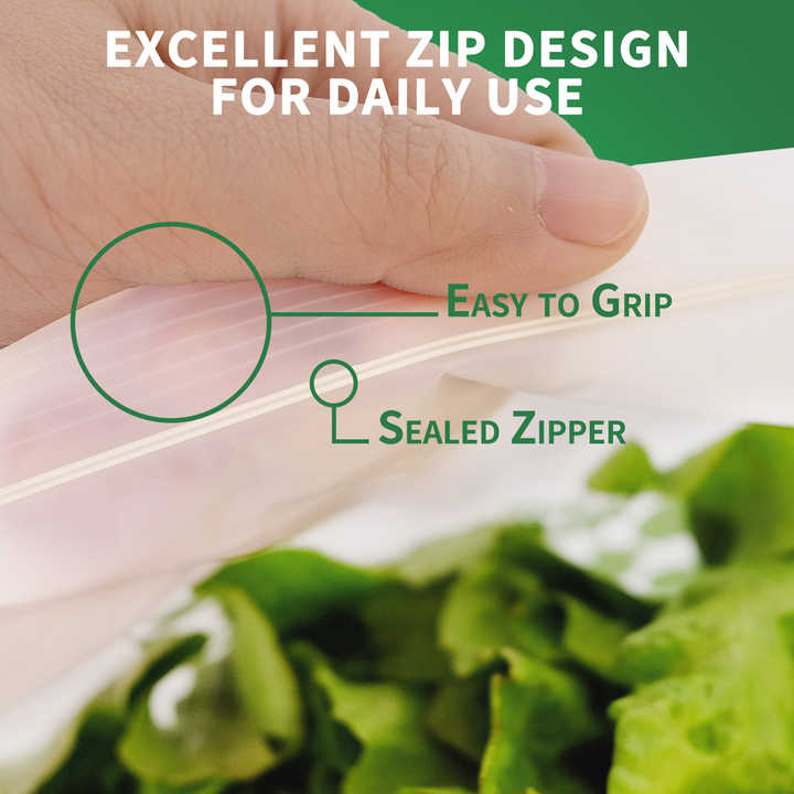 PLA Eco Plastic Packaging - Biodegradable Ziplock Bags