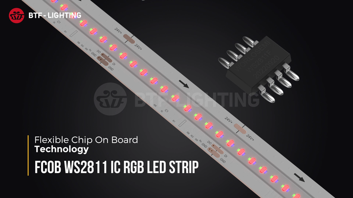 Btf-lighting FCOB SPI RGB IC LED Light - 720 Leds/m
