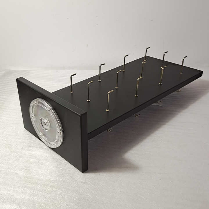 Double Sided Display Stand - Rotating Wood Rack for Jewelry