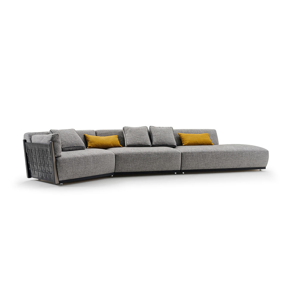 Foshan Furniture High Quality 4m Couches Light Luxury Modern Italian ...