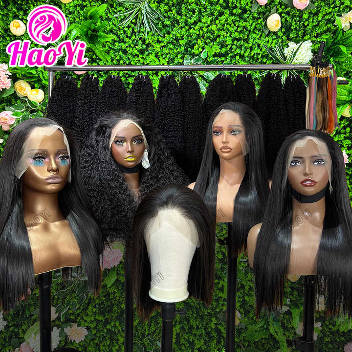 Raw Burmese Curly Hair Wig,Glueless HD Full Lace Frontal Wigs Brazilian ...