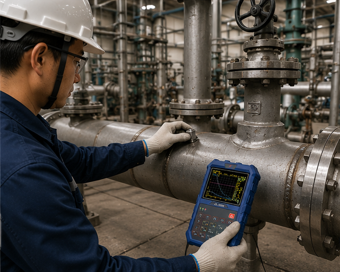 JZJ 330N Digital Ultrasonic Testing Instrument for Industrial NDT ...