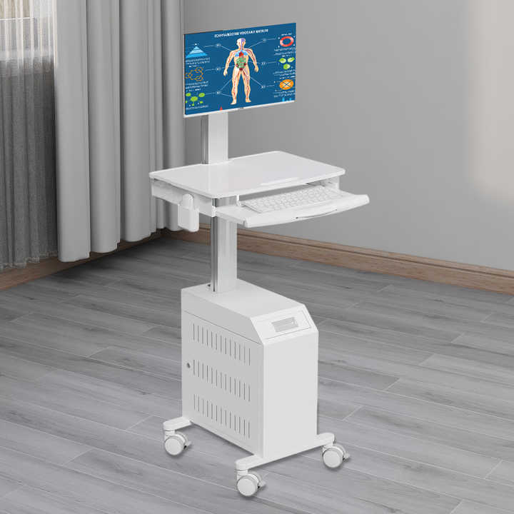 Likaymo Modern Metal CPU Storage Trolley Cart Height-Adjustable for ...