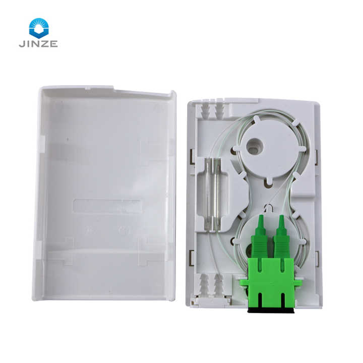 Indoor 2 Core Fiber Termination Box Optical Rosette Mini Wall Outlet ...