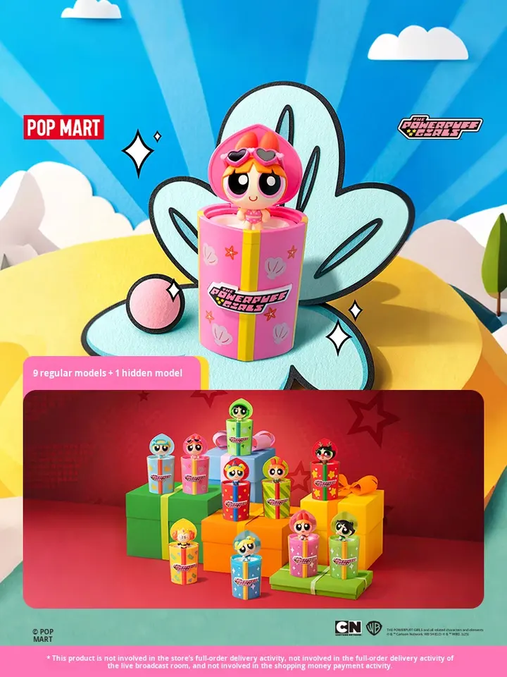 Original Authentic POPMART Frozen Powerpuff Girls Party Surprise Series ...