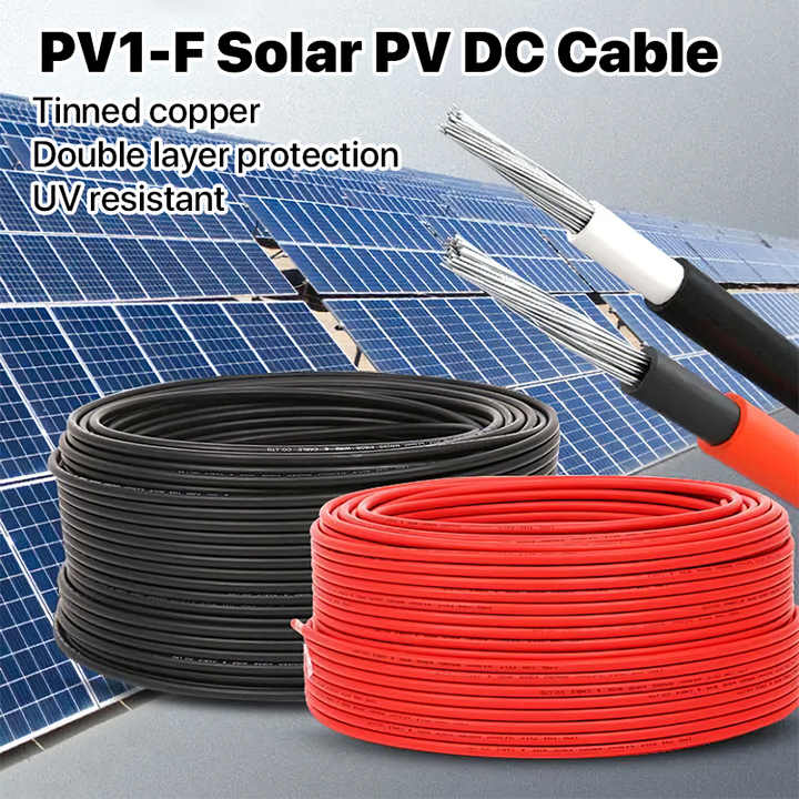 Wholesale 4mm2 6mm2 10mm2 16mm2 PV Solar Cable H1Z2Z2-K Tinned Copper 1800V DC Photovoltaic ...
