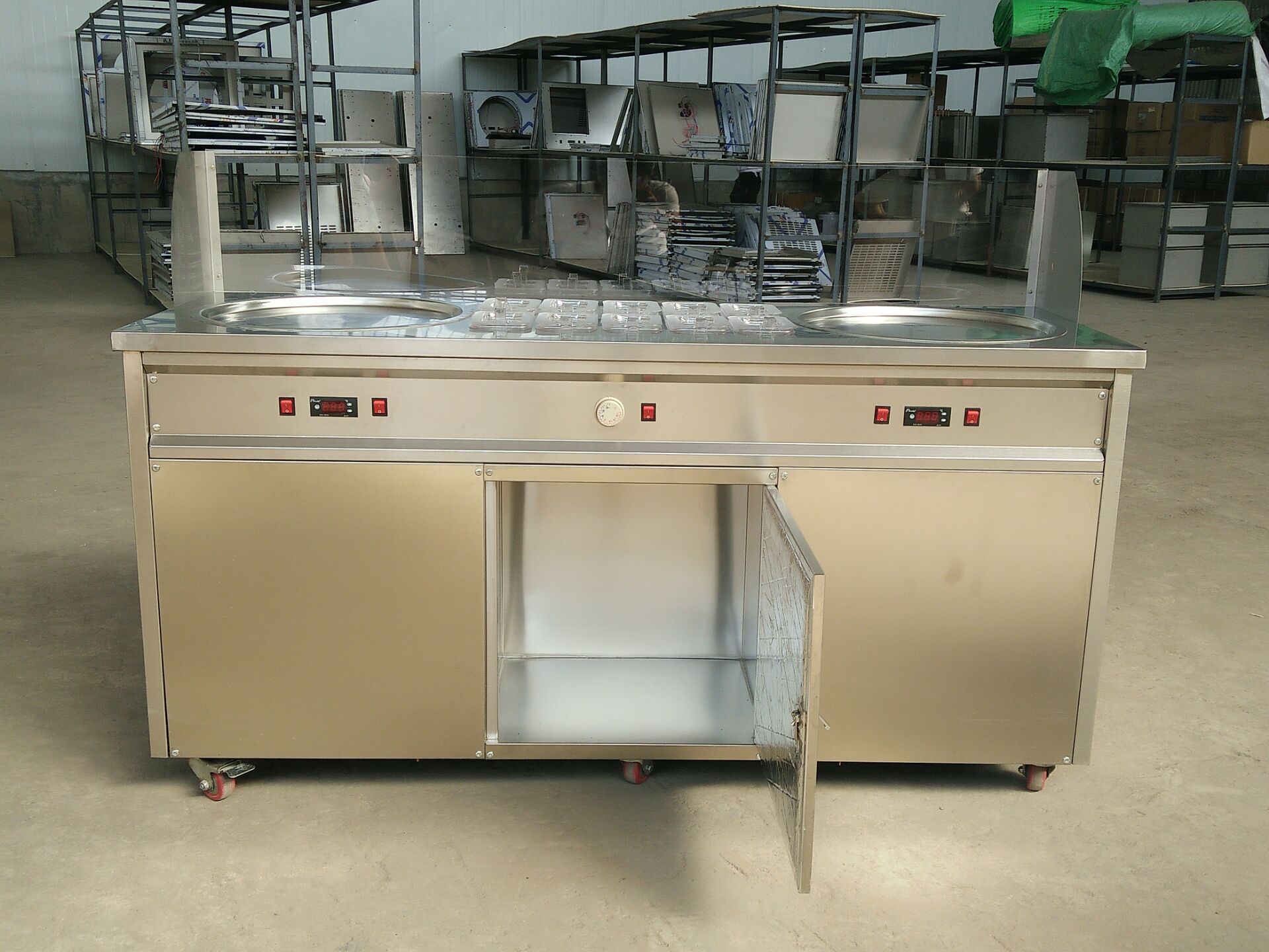 Fried Ice Cream Machine - Stainless Steel Tabletop Model