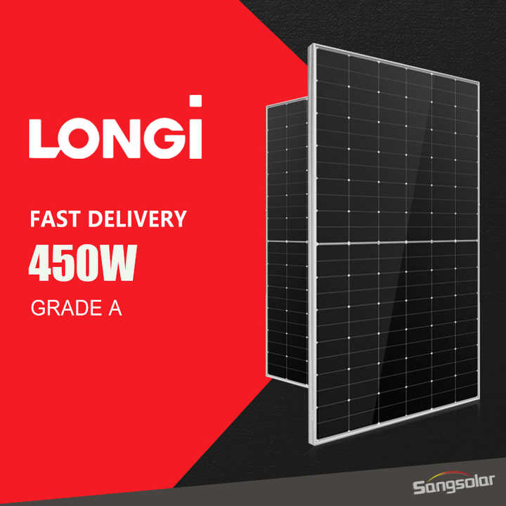 Longi Solar Bifacial Panels - 445W to 460W Power Output