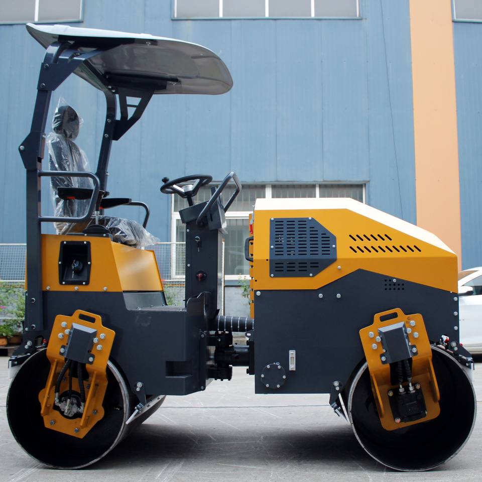Vibratory Compactor Road Roller Fully Hydraulic Small Double Drums ...