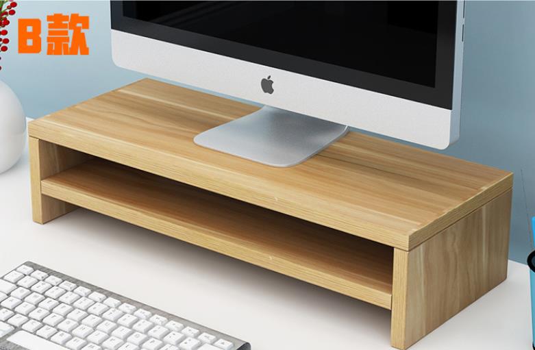 Computer Monitor Elevator - Versatile Wooden Desktop Racks