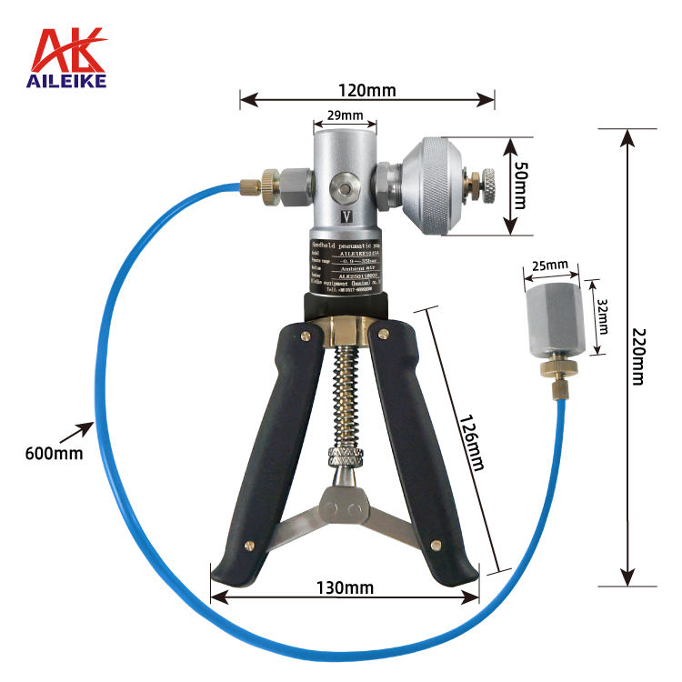 AILEIKE104SA Handheld Manual Pneumatic Calibration Pump for Laboratory ...