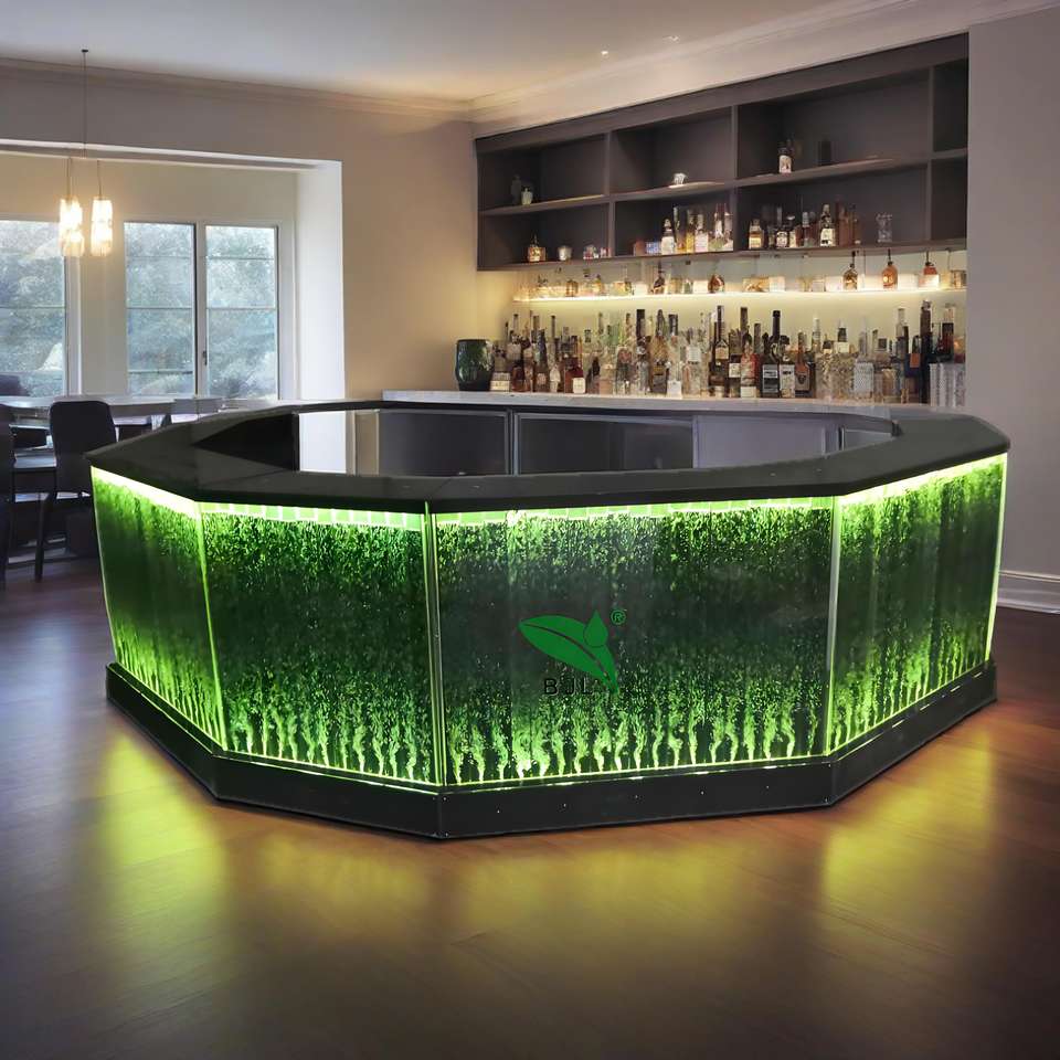Customized Night Club Restaurant Bar Furniture Multi Color Changing Led ...