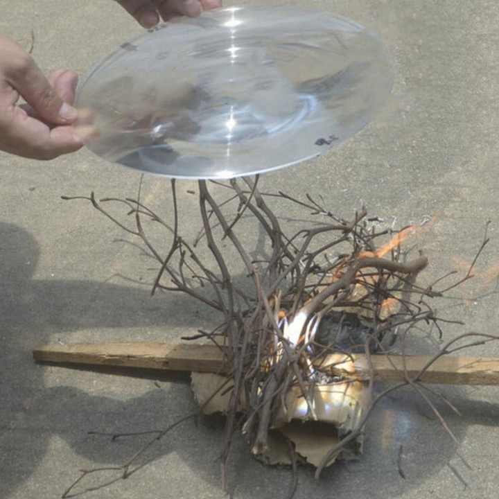Round clear D30cm Condensing Fresnel Lens Acrylic Lens Scientific ...
