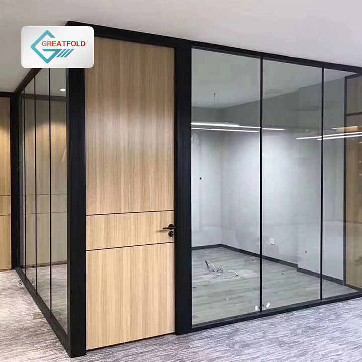 Frameless Clear Glass Partition Walls for Office Interiors