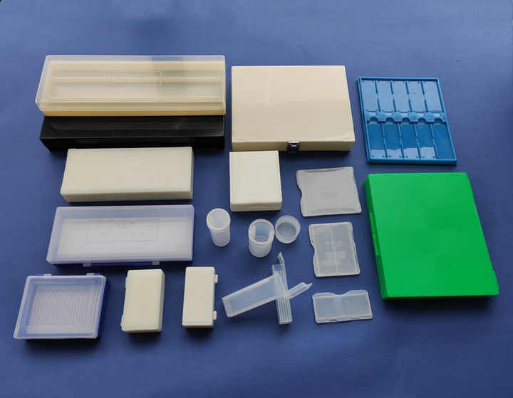 10 Glass Slide Storage Box 10-place Microscope Slide Case for Lab ...