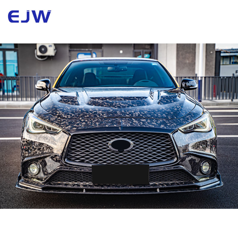 Infiniti Q60 Carbon Fiber Front Bumper - High Quality Upgrade