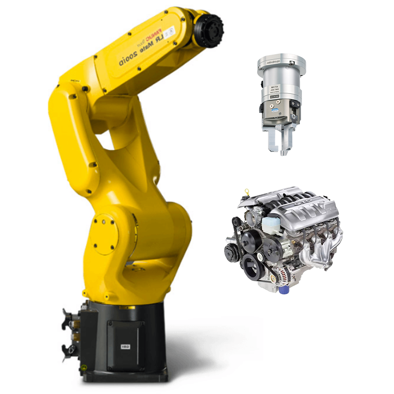 6 Axis Industrial Robot FANUC LR Mate 200iD 7kg Automatic Automotive ...